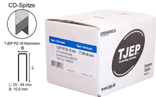 TJEP PZ-16 Klammern 19 mm CD | S&S Shop